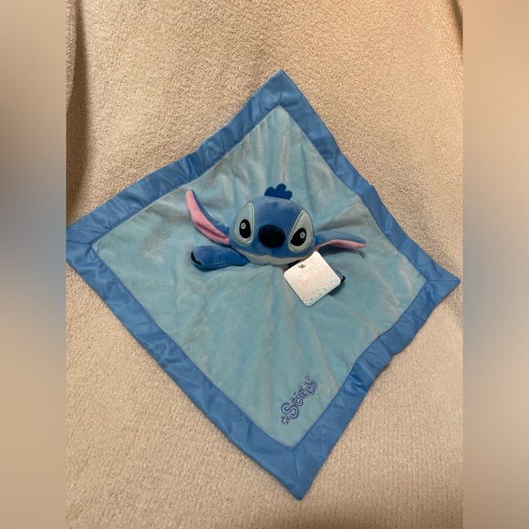Disney | Toys | Disney Baby Stitch Security Blankie Lovey Plush 4x14 ...